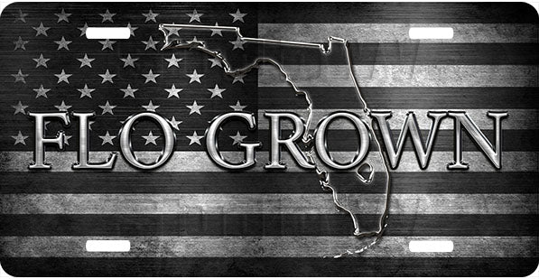 Florida Flo Grown License Plate – Five Pines Apparel and Gifts